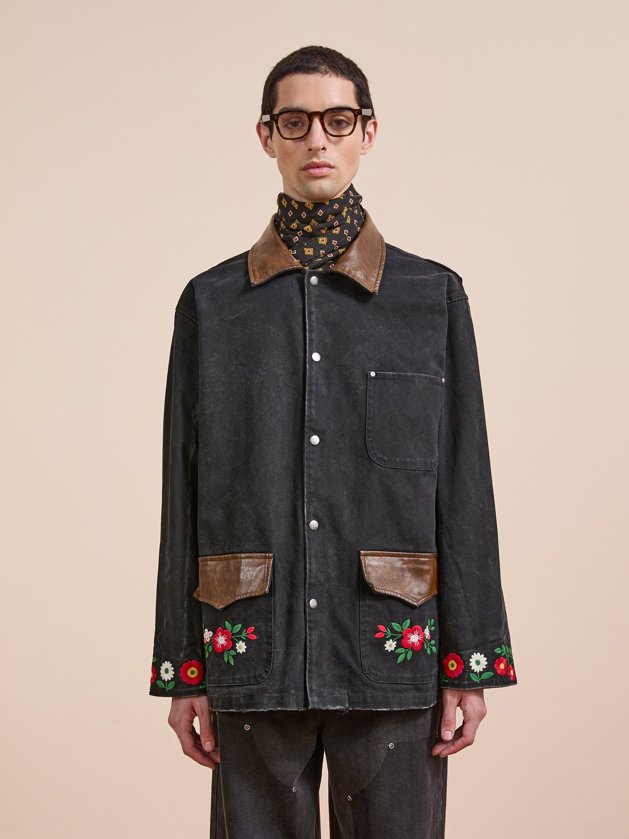 Canvas Embroidered Work Jacket